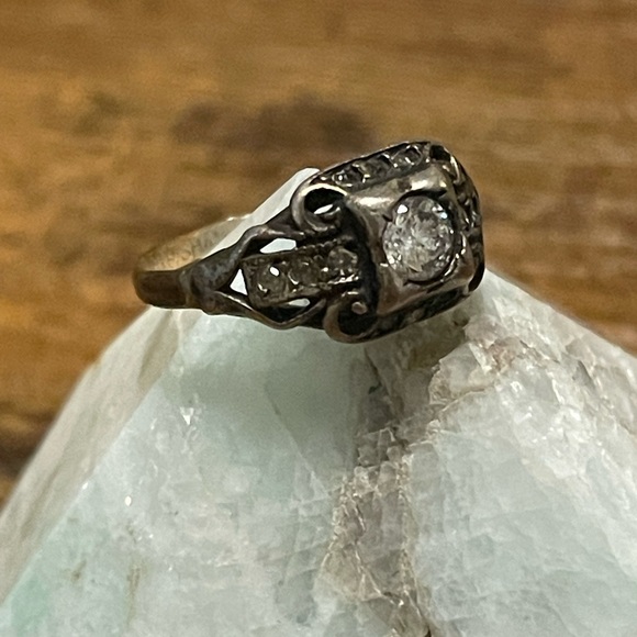 Jewelry | Vintage Art Deco Uncas Rgp Engagement Ring | Poshmark